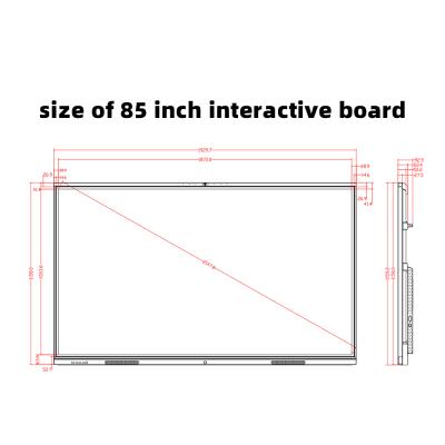 China 85-inch Digital Smart Interactive Board voor onderwijs en bedrijfsleven Te koop