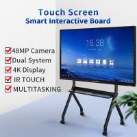 China 86-Inch Smart Board Teaching Electronic Touch Screen Digital Flat Panel Interact Interactive Whiteboard for School for sale