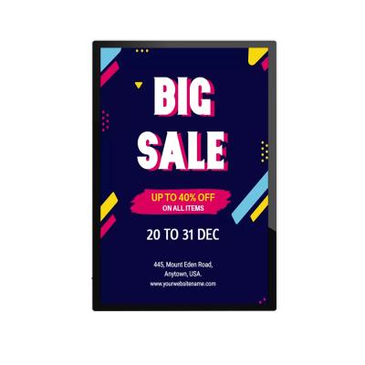 China 50 Inch Cloud-Based Content Management Split-Screen Functionality Wall-Mounted Digital Signage with Built-in Media Player for sale