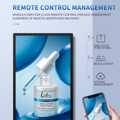 China 50 Inch Cloud-Based Content Management Split-Screen Functionality Wall-Mounted Digital Signage with Built-in Media Player for sale