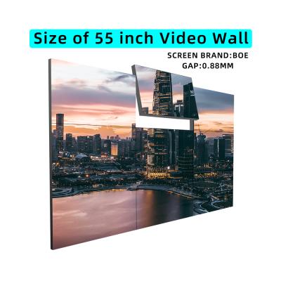 China 55 Inch BOE SCREEN 0.88mm Gap Advertising Led-Video-Wall-Panel Digital Video Wall DID LCD Video Wall Panel Matrix Splicing Screen for sale