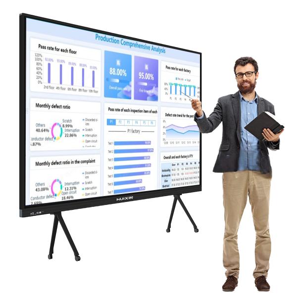 Quality Interactive Smart Board with Video Conferencing Native Support for Zoom/Teams for sale