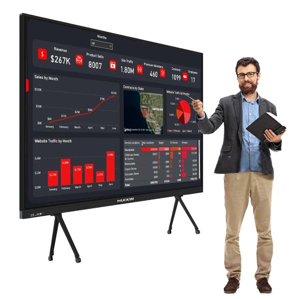 Quality Interactive Smart Board with Video Conferencing Native Support for Zoom/Teams for sale