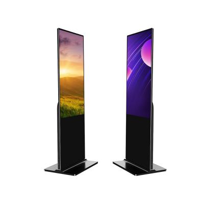Cina Lettore pubblicitario LCD da pavimento 40KG Peso lordo singolo Display pubblicitario LCD touchscreen con aggiornamenti in tempo reale in vendita