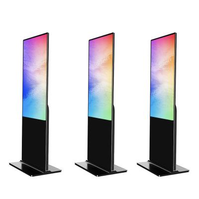 Cina Lettore pubblicitario LCD da pavimento 40KG Peso lordo singolo Display pubblicitario LCD touchscreen con aggiornamenti in tempo reale in vendita