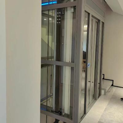 China Elevador para el hogar de tracción con altura de viaje de 30 metros impulsado por un sistema de tracción sin engranajes Certificado ISO9001 en venta
