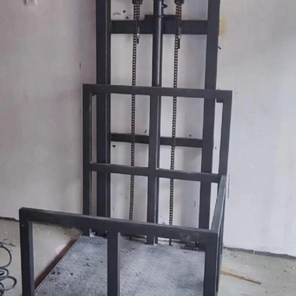 Quality 1-12M Lifting Height Steel Power Hydraulic Cargo Lift Elevator PLC Control for sale