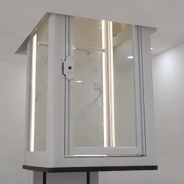 Quality Space Saving Cabin Elevators Hydraulic Passenger Lift With 2000Mm Door Opening Height And Marble / Pvc Flooring for sale