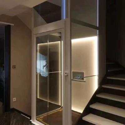 China 304 Stainless Steel / Aluminum Alloy Cabin 220V Hydraulic Elevator with Single Phase Power for sale