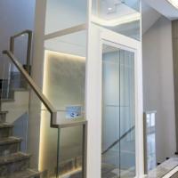China Single‑Phase Aluminium Alloy Cabin Elevator with Automatic Door & 2.9m Cylinders for sale