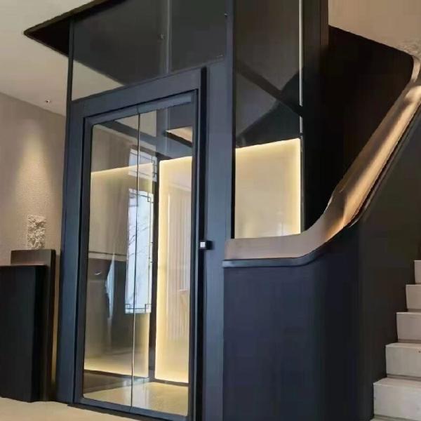 Quality 5 Stops Automatic Hydraulic Elevator With 4.7kW Motor Machine Room Less Mrl Elevator for sale