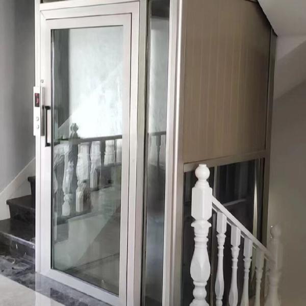 Quality Customizable Hydraulic Home Elevator Sightseeing Cabin With 4.7 Kw Motor And 3m Overhead Clearance for sale