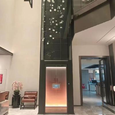 Cina 3m di spazio libero cilindri di grandi dimensioni ascensore domestico con potenza 220V e motore da 4,7 kW in vendita