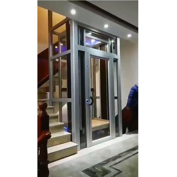Quality Automatic Doors Silent Home Traction Gearless Elevator Villa Elevator Lift for sale