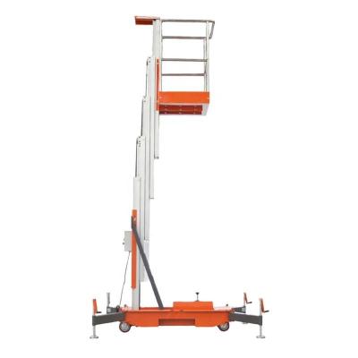 China 9m 11m Double Mast Aluminum Alloy Self Propelled Vertical Lift Platform for sale
