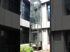 Outdoor Electric Residential Customized Passenger Home Elevator Lift With Automatic Center Door Opening