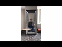Limited Space Capsule Elevator Automatic Door Type Gearless Home Elevators 025-0.4 m/s