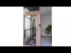 Porta automática com ecrã LCD de controle de tração Elevador para casa com botão de parada de emergência