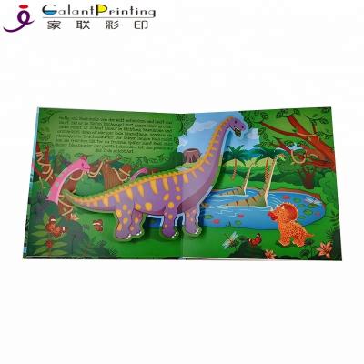 Cina La storia del pop-up dei bambini animali del dinosauro su ordinazione prenota per i bambini di 1 anno in vendita