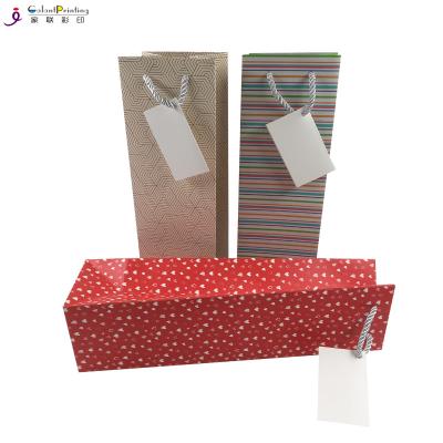 Cina L'abitudine del vino ha stampato i sacchi di carta stampati abitudine delle borse del regalo per l'imballaggio della bottiglia di vino in vendita