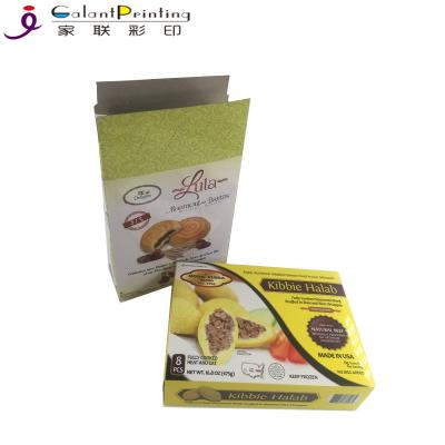China Caixa de dobramento do papel feito sob encomenda do empacotamento de alimento de Buscuits dos serviços de impressão do papel da cor completa com laminação lustrosa à venda