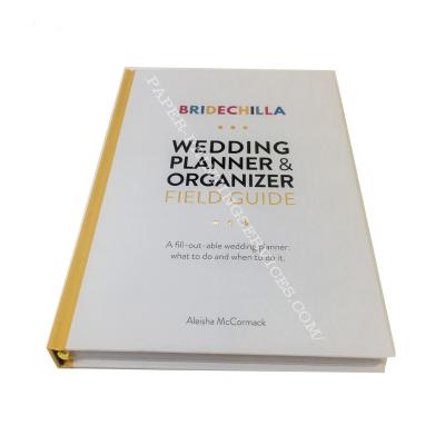 Cina Copertina rigida rilegata d'imballaggio su ordinazione del cavo O dell'oro del contenitore di regalo di servizi di stampa del pianificatore di rifinitura opaca in vendita