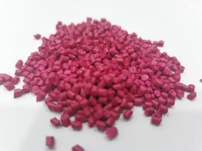 China Blowing Films Injections Plastic Color Masterbatch Rose Red Color for sale