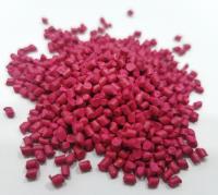 China Rose Red Polypropylene Masterbatch with 20% Pigment Content and PP Carrier for ABS Plastic Pellets for sale