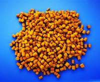 China Yellow Plastic Color Masterbatch 20% Concentration Moldable Plastic Pellets for sale