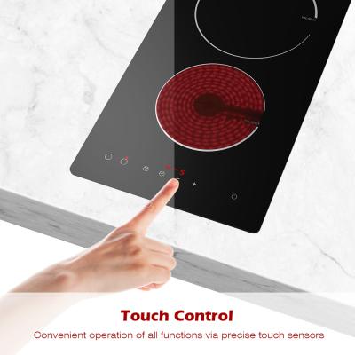 Cina Cucina elettrica a due bruciatori in cucina in ceramica da 12 pollici 3000W 220V-240V in vendita
