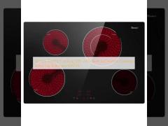 30 Inch Electric Cooktop 220-240V Built-In Ceramic Cooktop Stove Top 4 Burners 6900W