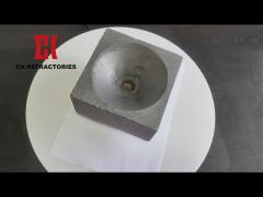 ZrO2 Steel Plant Refractories Zirconium Sizing Tundish Nozzle In Steel Melting
