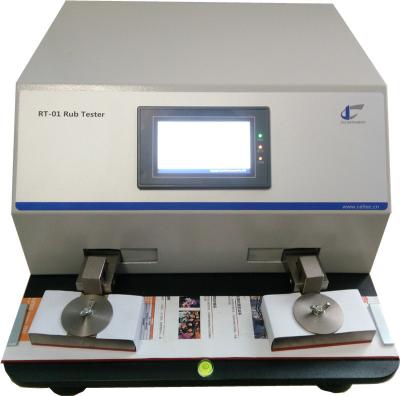 China Abrasion resistance rub tester TAPPI T830 ASTM D5264 Printed or coated surface of paper ink rub tester for sale