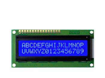 Cina Matrice a punti di verde giallo di STN LCM, modulo LCD dell'esposizione del carattere 16×2 in vendita