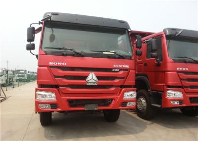 China 336HP Red Color Tipper  Dump Truck 10 Wheelers Dumpers for Sand and Rocks Transportation for sale
