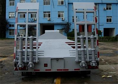 China China 3 axles transport 60 ton low bed semi trailer with rail and step wise for sale