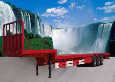 China SINOTRUK 2 or 3 axles 40ton 50ton 60ton flatbed low bed vehicle trailers for sale