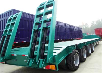 China Mechanical suspension Low Bed Trailers Transport heavy machinery 60tons for sale