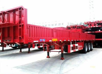 China China 3Axles 50Tons wall side cargo semi trailer with side boards for sale