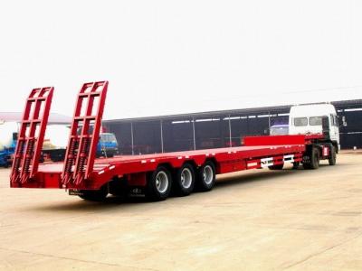 China Quality 80T Lowbed in Truck Semi Trailer for heavy duty equipment for sale