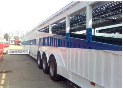 China 3 axle cargo utility trailers for Animal Transporter and Pig Delivery 12450 × 2490 × 1557 for sale