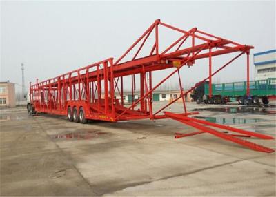 China Steel car towing trailer / auto transport trailer Live Stock Transpoter for sale