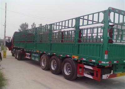 China 3 Axles Fence Cargo Semi Trailer for Livestock / Cow / Cattle Transportation for sale