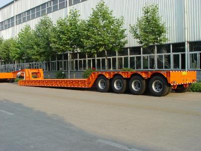 China Low loader trailer for delivery excavator , Equipment Transport trailers /  lowboy trailer for sale for sale