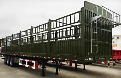 China 13M THREE AXLES Cargo Semi Trailer heavy duty Dual line pneumatic brake for sale