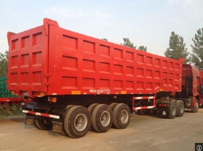 Cina Rimorchio meccanico dei semi dello scarico di colore rosso della sospensione sulla vendita calda in vendita