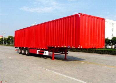 China 12R22.5 tire enclosed semi trailer for sale van semi trailer 60T for sale