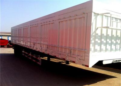 China Automatic air brakes Painting semi box trailer for bulk cargo transportaion for sale