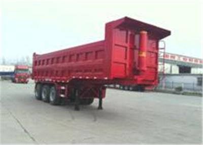 China U shape 50 ton 3 axles fence rear dump trailer / tipper semi trailer for sale