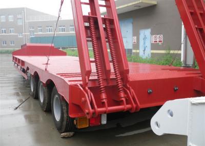 China 16m three axles 80t flat low bed trailer with air suspension for sale for sale